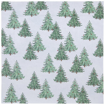 Christmas Trees Scrapbook Paper - 12" x 12" | Hobby Lobby | 2199008