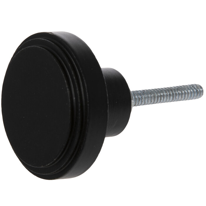 Black Beveled Round Metal Knob | Hobby Lobby | 2237360