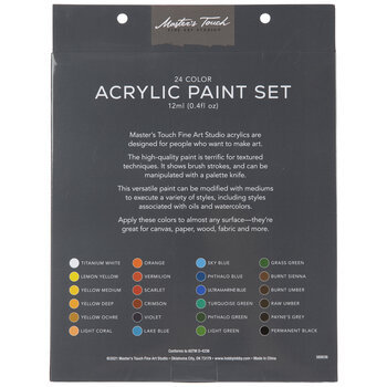 Master's Touch Acrylic Paint - 24 Piece Set | Hobby Lobby | 637082