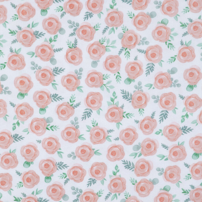 Peach Floral Flannel Fabric | Hobby Lobby | 2201499