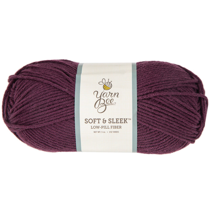 Plum Yarn Bee Soft & Sleek Yarn | Hobby Lobby | 1625300