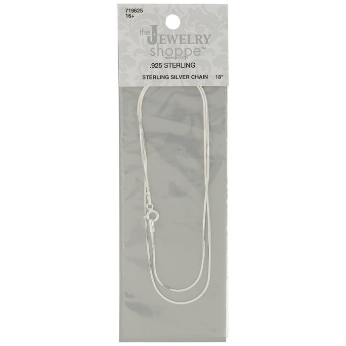 Sterling Silver Chain Necklace - 18" | Hobby Lobby | 719625