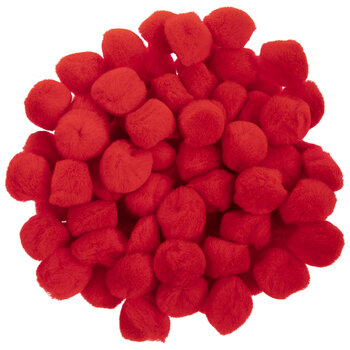 Red Pom Poms - 3/4" | Hobby Lobby | 438952