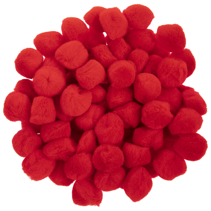 Red Pom Poms - 3/4" | Hobby Lobby | 438952