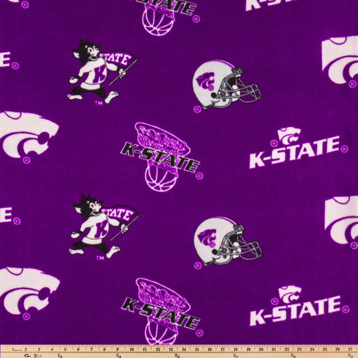 Kansas State Allover Collegiate Fleece Fabric | Hobby Lobby | 952499