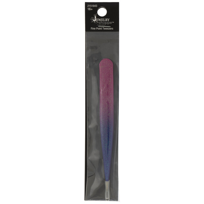Purple & Pink Glitter Fine Point Tweezers | Hobby Lobby | 2151843