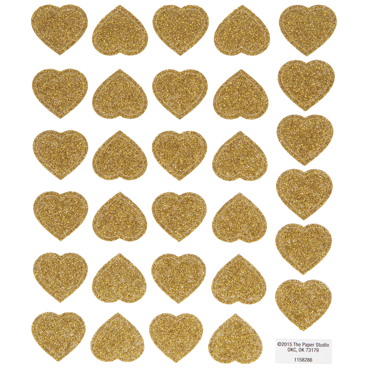 Paper, Party & Kids Embellishments Papercraft B06 32 Glitter Heart ...