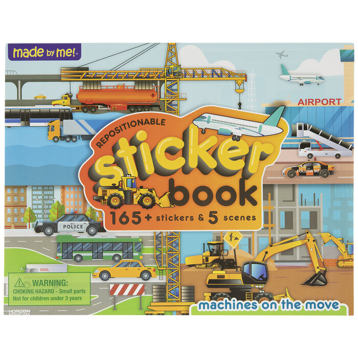 Machines On The Move Repositionable Sticker Book | Hobby Lobby | 2080794