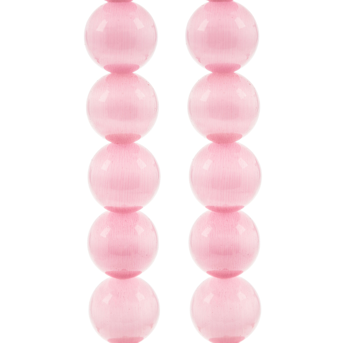 Pink Round Cat's Eye Glass Bead Strands - 8mm | Hobby Lobby | 182584