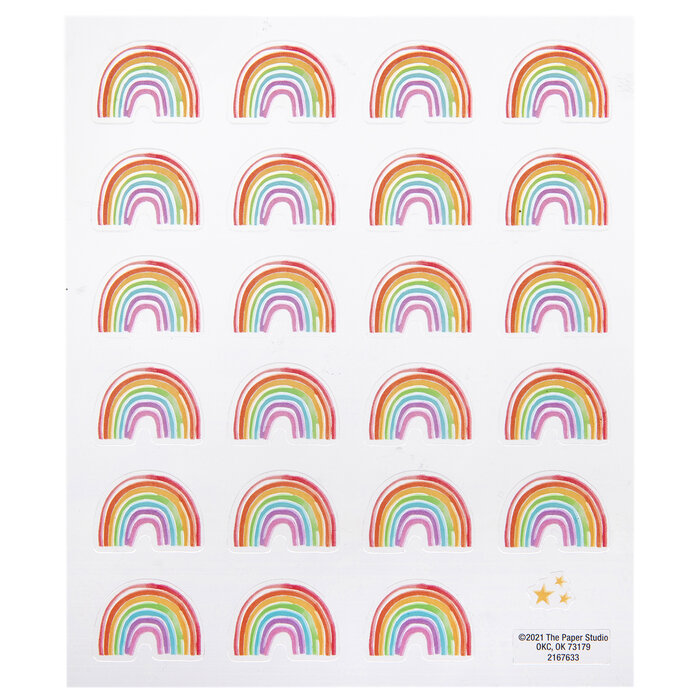 Watercolor Rainbow Stickers | Hobby Lobby | 2167633
