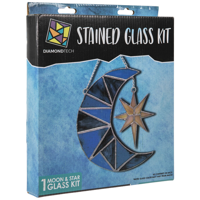 Moon & Star Stained Glass Craft Kit | Hobby Lobby | 2285922
