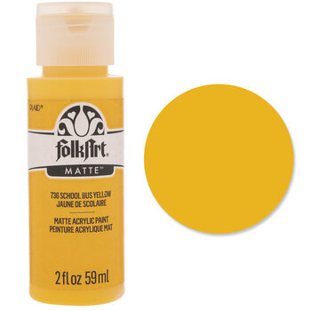 School Bus Yellow FolkArt Acrylic Paint | Hobby Lobby | 507137