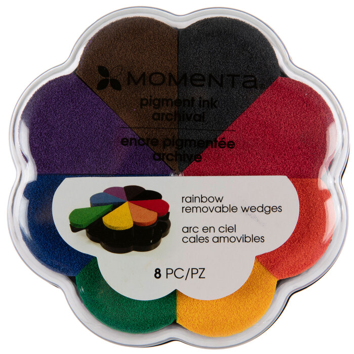 Rainbow Momenta Pigment Ink Wedges | Hobby Lobby | 1925890
