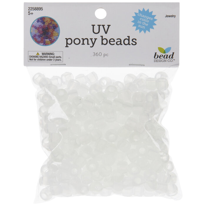 Round UV Pony Beads | Hobby Lobby | 2258895