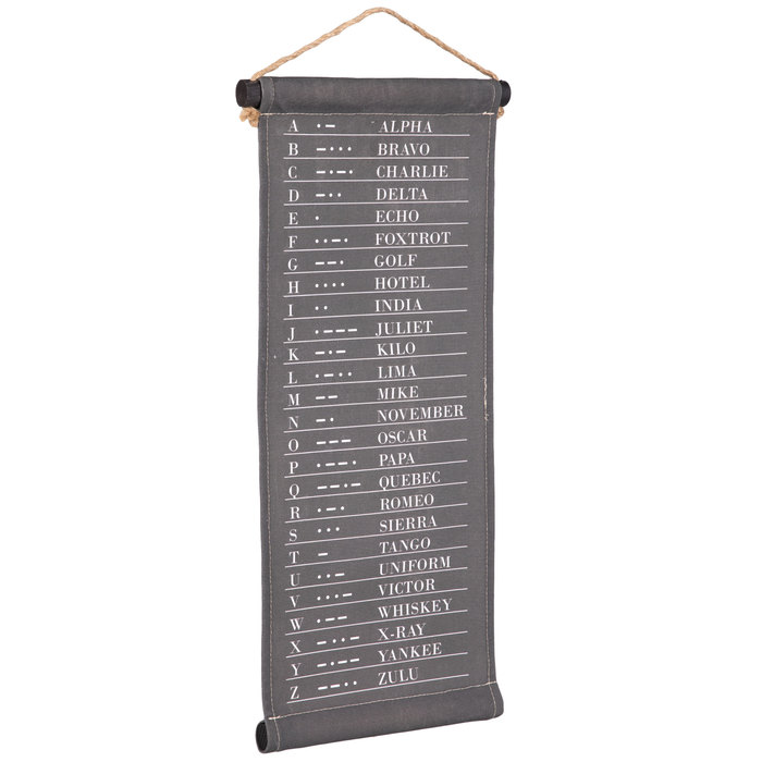 Morse Code Alphabet Chart Wall Decor | Hobby Lobby | 1811280