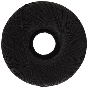 Coal Black Artiste Cotton Crochet Thread | Hobby Lobby | 783662