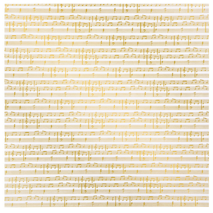 Music Notes Foil Scrapbook Paper - 12" x 12" | Hobby Lobby | 1677954