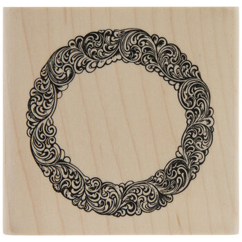 Ornate Circle Rubber Stamp | Hobby Lobby | 2244515