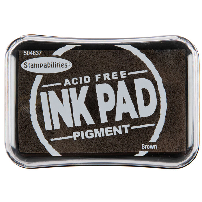 Brown Stampabilities Pigment Ink Pad | Hobby Lobby | 504837