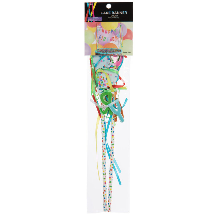 Confetti Happy Birthday Cake Banner | Hobby Lobby | 2234862