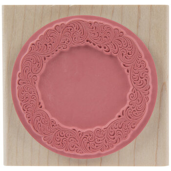 Ornate Circle Rubber Stamp | Hobby Lobby | 2244515