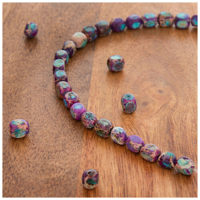 Purple Imperial Jasper Bead Strand | Hobby Lobby | 2148047