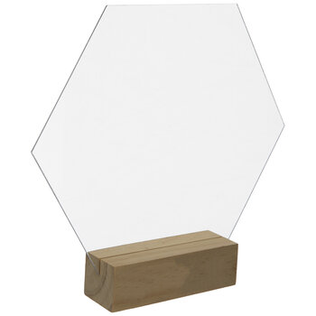 Clear Acrylic Hexagon Sign | Hobby Lobby | 2266252