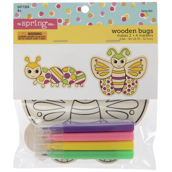 Coloring Bugs Wood Craft Kit | Hobby Lobby | 5471354