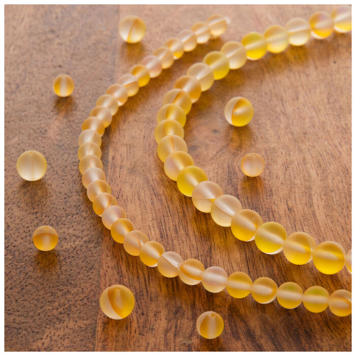 Iridescent Yellow Glass Bead Strands | Hobby Lobby | 2105070