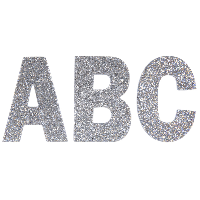 Silver Glitter Alphabet Stickers | Hobby Lobby | 1999507