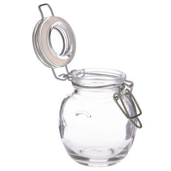 Round Flip Lid Glass Jar | Hobby Lobby | 1154673