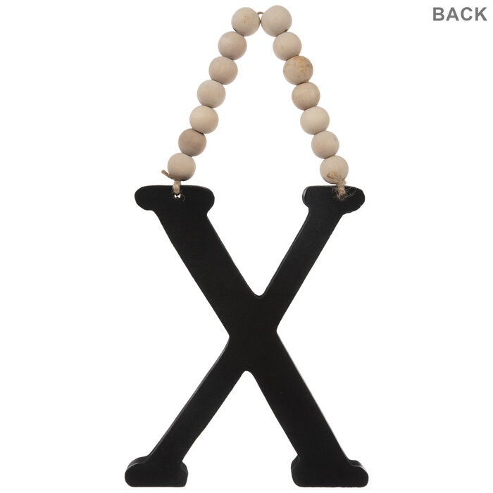 Black Beaded Letter Wood Wall Decor - X | Hobby Lobby | 2223774