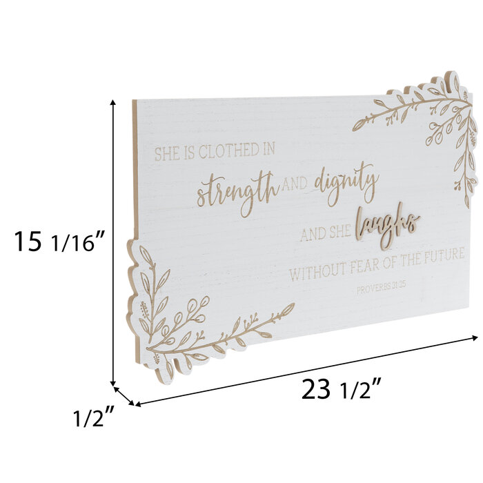 Proverbs 31:25 Wood Wall Decor | Hobby Lobby | 2066801