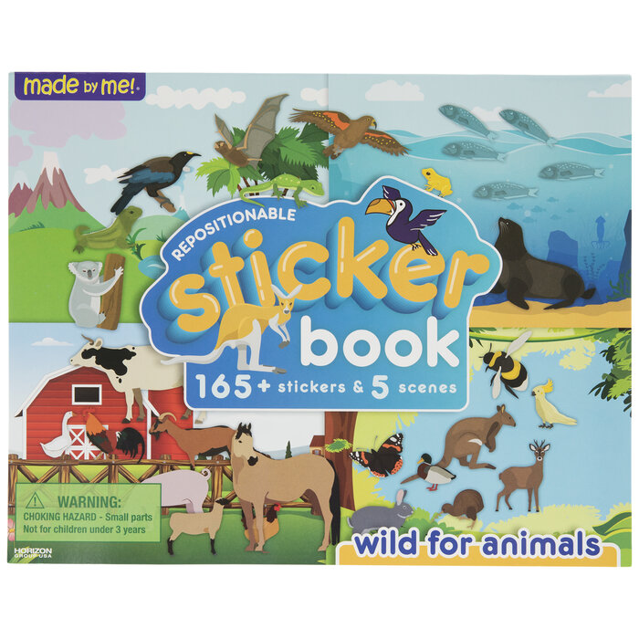 Wild For Animals Repositionable Sticker Book | Hobby Lobby | 2080786