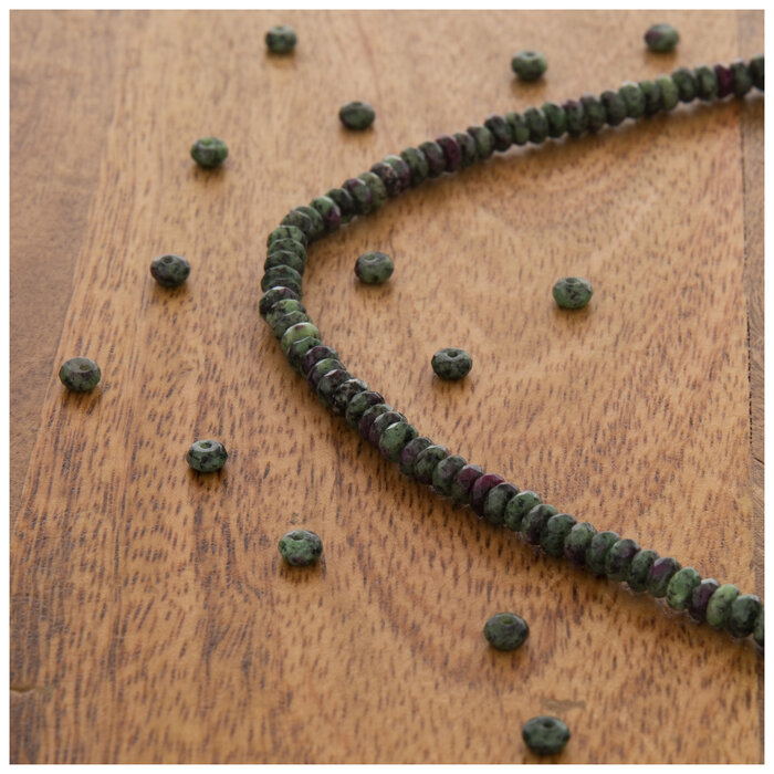 Green Dyed Rondelle Bead Strand | Hobby Lobby | 1252238