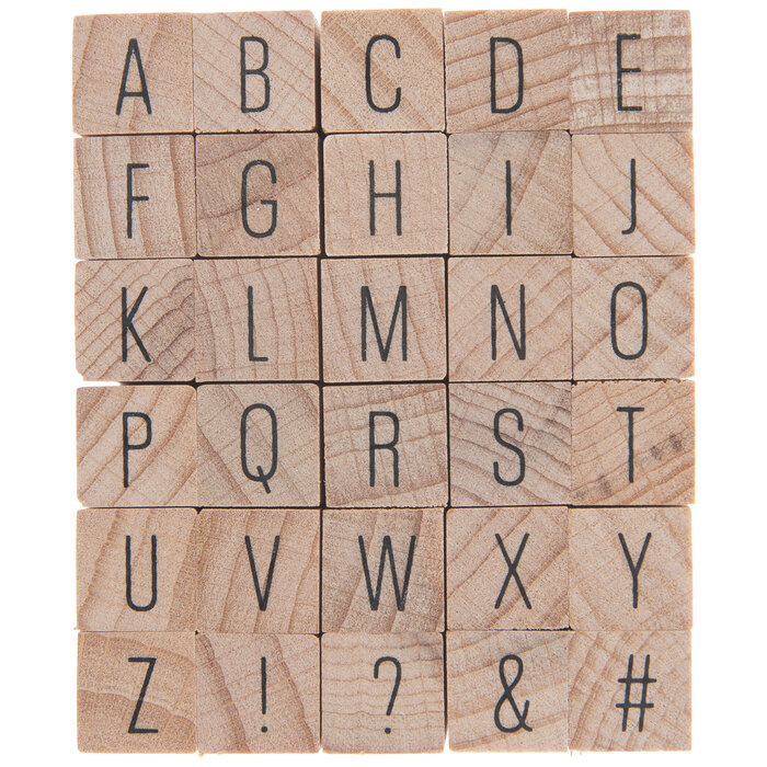 Mini Uppercase Simple Font Alphabet Rubber Stamps | Hobby Lobby | 2133528