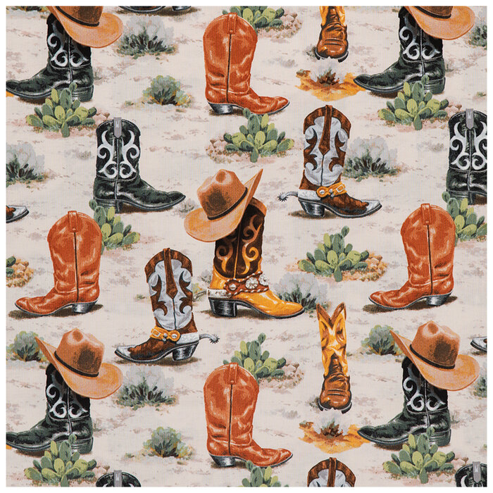 Cowboy Boots Cotton Calico Fabric | Hobby Lobby | 2245413