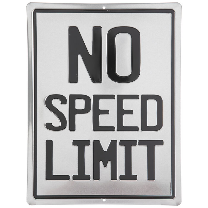 No Speed Limit Metal Sign | Hobby Lobby | 266064