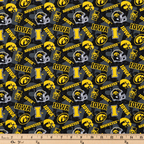 Iowa Allover Collegiate Cotton Fabric | Hobby Lobby | 952374
