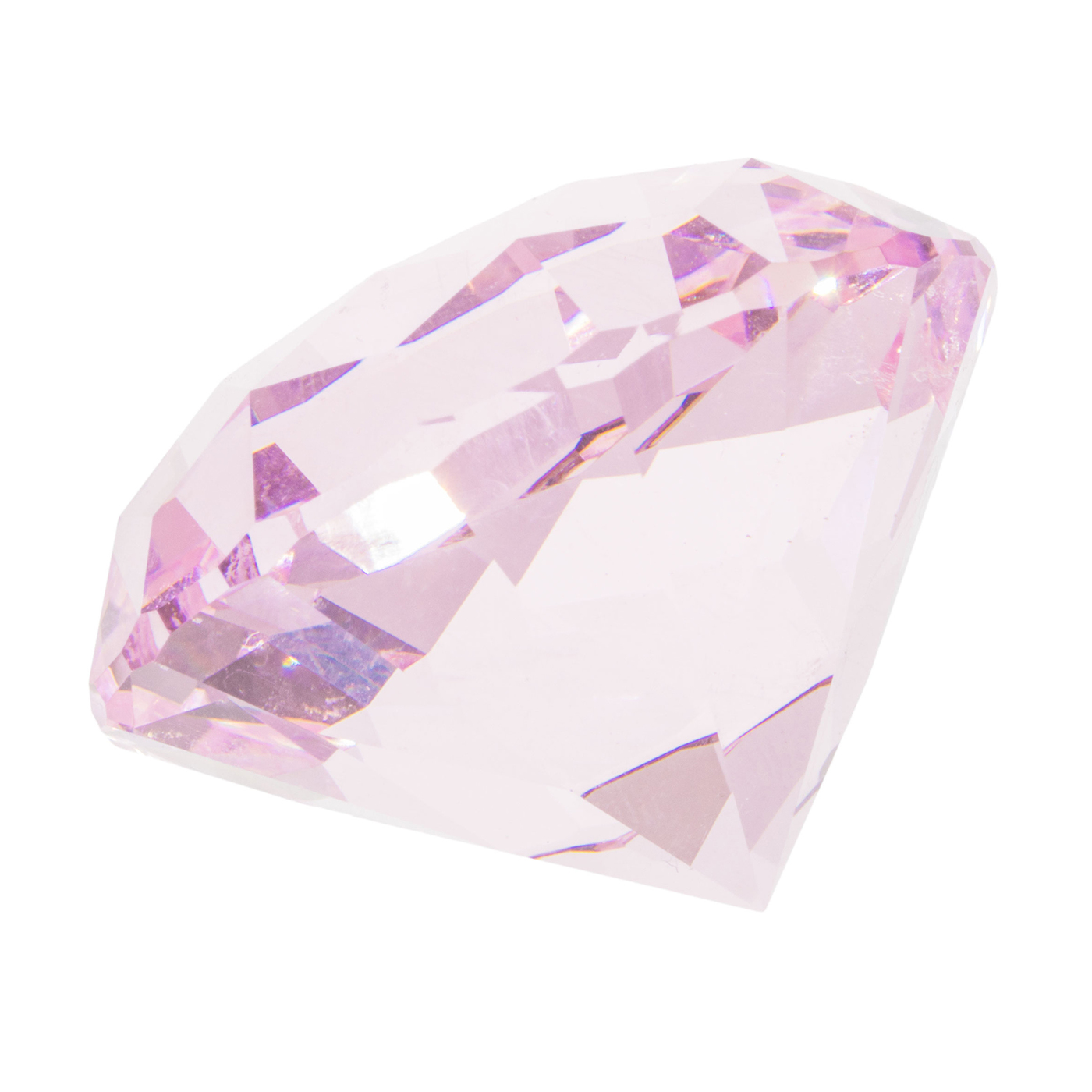 Paperweights Home & Living GLOW Pink Diamond Resin Gem Paperweight etna ...