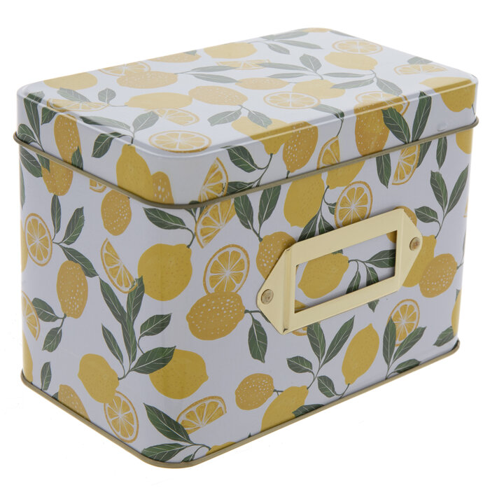 Lemon Metal Recipe Box | Hobby Lobby | 1887165