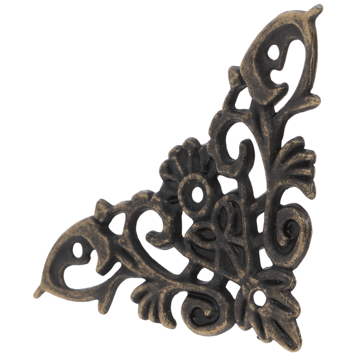 Antique Bronze Plated Flourish Corners | Hobby Lobby | 1334895
