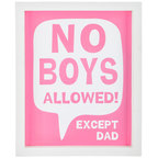 No Boys Allowed Except Dad Wood Wall Decor | Hobby Lobby | 1294651