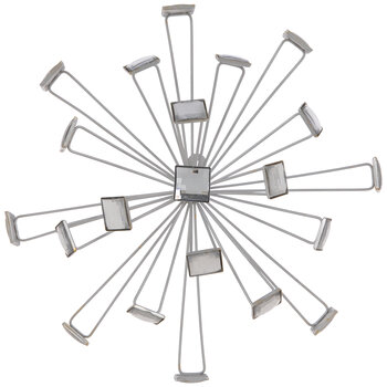 Silver Faceted Geometric Metal Wall Decor | Hobby Lobby | 2186997