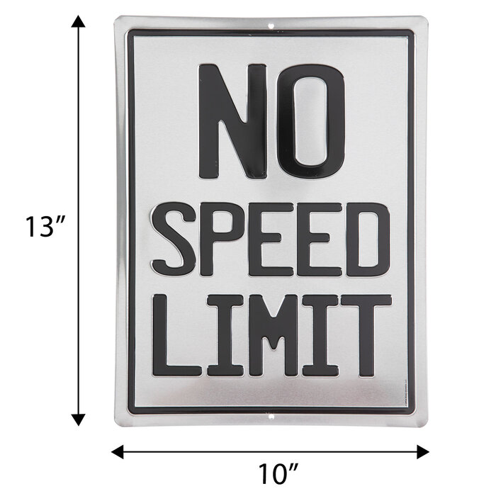 No Speed Limit Metal Sign | Hobby Lobby | 266064