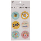 Bee Happy Button Pins | Hobby Lobby | 2135101