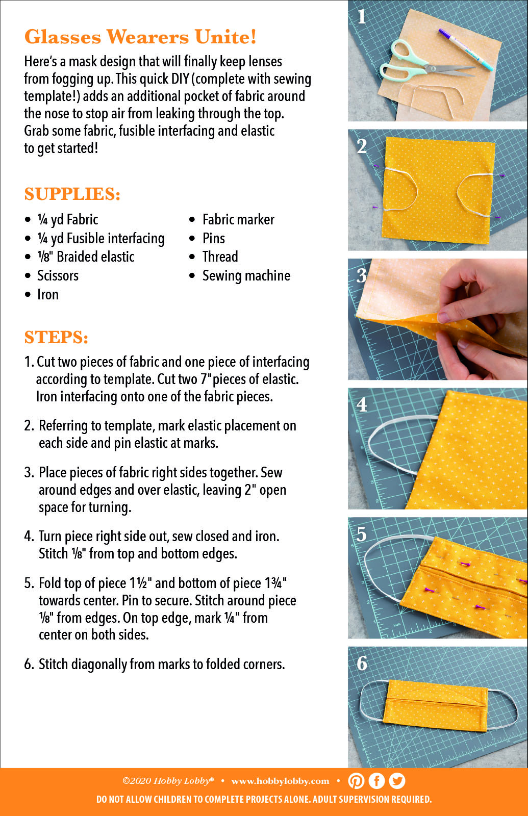 No Fog Face Mask - Personal Protective Equipment | Hobby Lobby